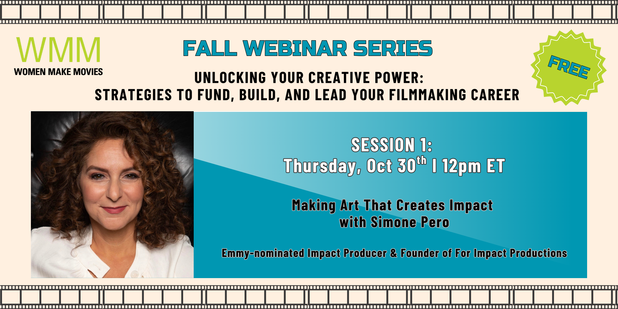 Making Art That Creates Impact with Simone Pero | Women Make Movies